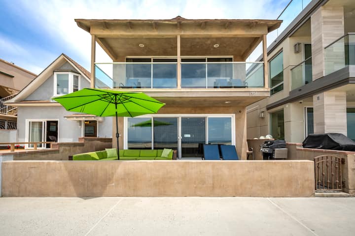 6 Bdrm Boardwalk Beach Home W/ Ocean Views On 35th - Newport Beach, CA