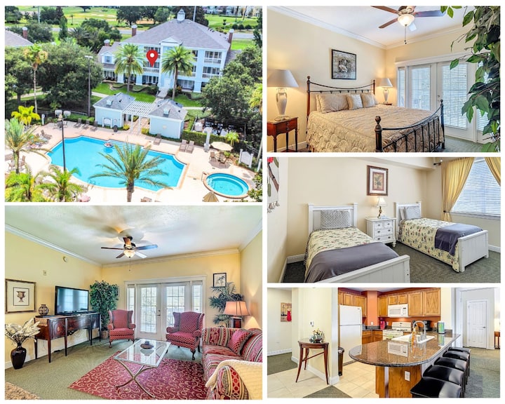Cozy 3br Condo With Balcony Views,walk To Pool - Celebration, FL