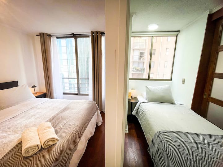 Hom L Parking Wifi Doble Hab Aire Acond Lastarria - Santiago