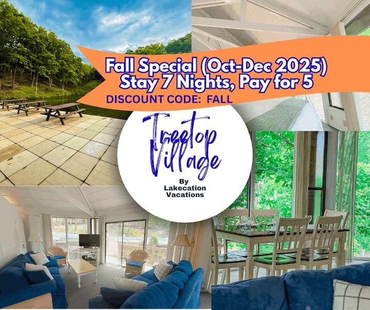 Lakefront Treetop Village 2bd/3ba/deck/pool-6pp - Lake Ozark, MO