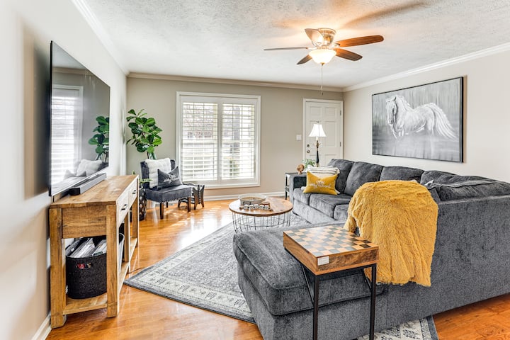 Private Patio + Fenced Yard: Modern Jackson Home - Jackson, TN