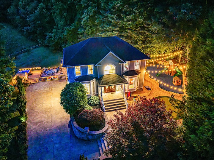 Hottub~sauna~ Playground~arcade~ Fenced~15 Min Avl - Asheville, NC