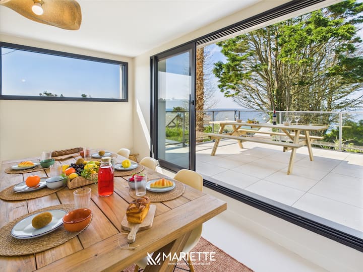 -Ty Caya- Belle Contemporaine Vue Mer - Névez