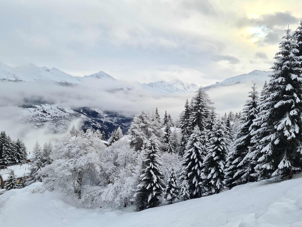 Chambre triple - Vue sur montagne - Bed and Breakfasts à louer à Vex ...