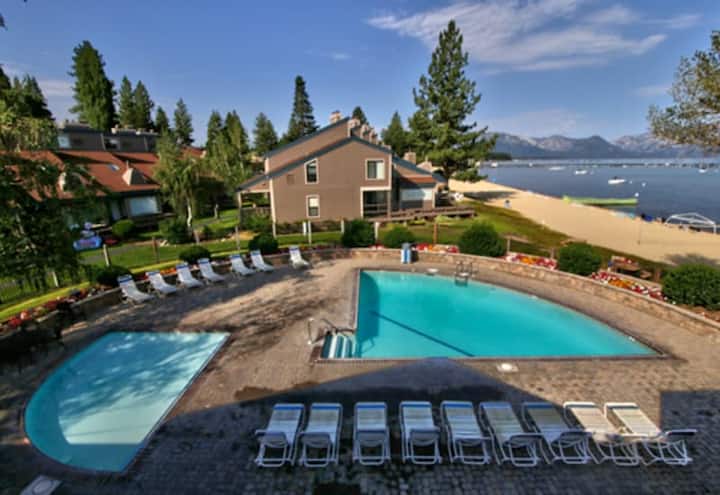 Mv10 Lake Tahoe Condo Steps To The Lake Hot Tub Po - Lake Tahoe