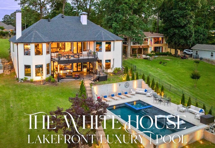 Lakefront Luxury W/private Heated Pool & Dock - Hot Springs