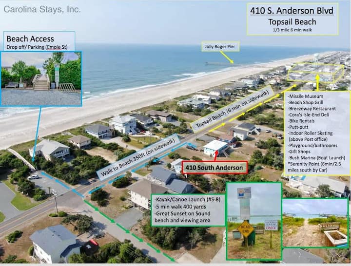 Entire Building Retreat In South Topsail - Topsail Beach, NC
