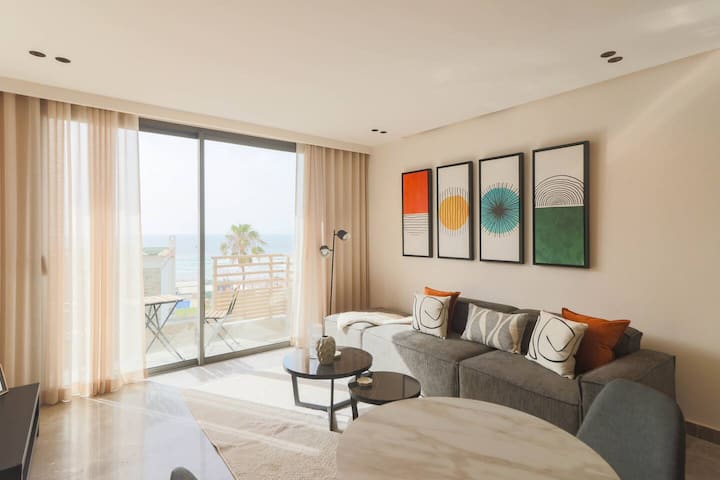 Hm06 L Plage & Piscine, Luxueux Avec Vue Sur Mer - Casablanca, Maroc