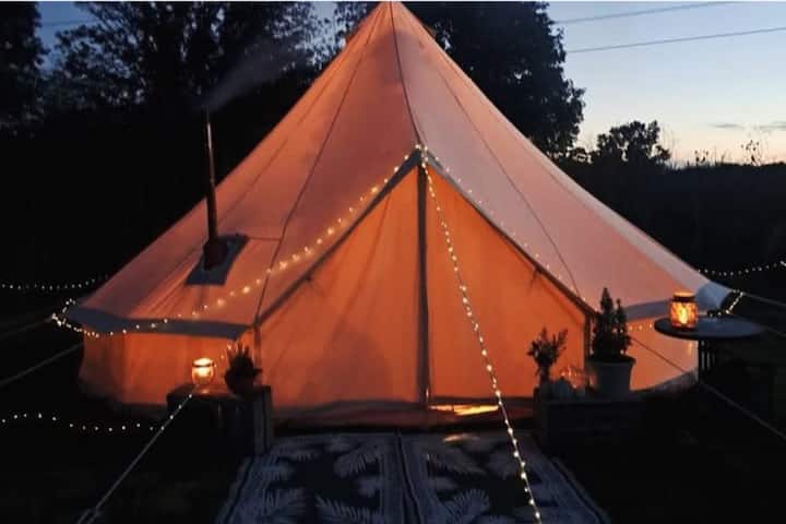 Cozy Dog Friendly Hot Tent With Log Burner - Anglesey