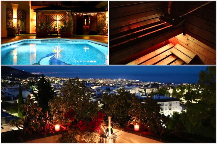 Villa Larimar/sea Views Jacuzzi Sauna Saline Pool - Benalmádena