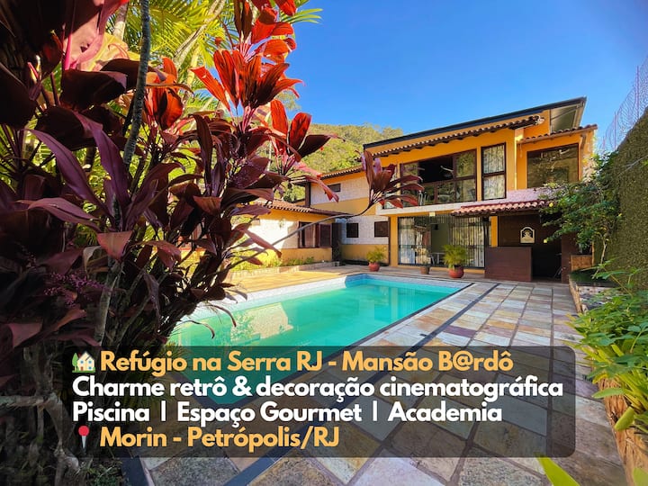 Mansão B@rdô Espaço Gourmet Piscina Petrópolis Rj - Petrópolis