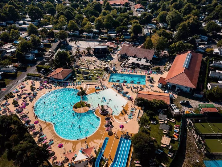 Mobil-home - 8pers - 10m Des Piscines - Parentis-en-Born