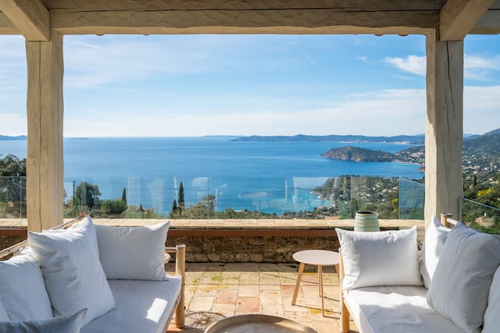 Large Luxury A/c Villa, Breathtaking View & Quiet - Cavalaire-sur-Mer