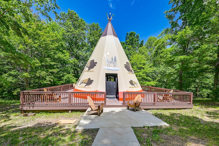 5 Mi To Mammoth Cave Np: Teepee Studio Escape - Mammoth Cave, KY