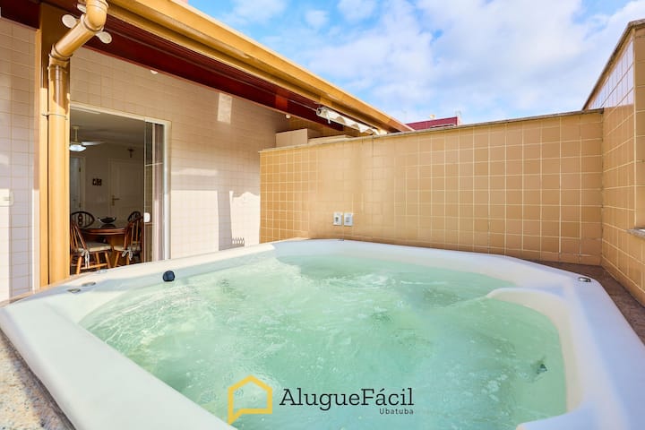 Af-75 Cobertura Pé Na Areia, 4 Dorm, 5 Banheiros - Ubatuba