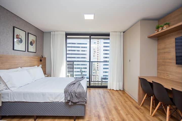 Apto Moderno No Batel, E Vista Incrível - Suy033 - Curitiba