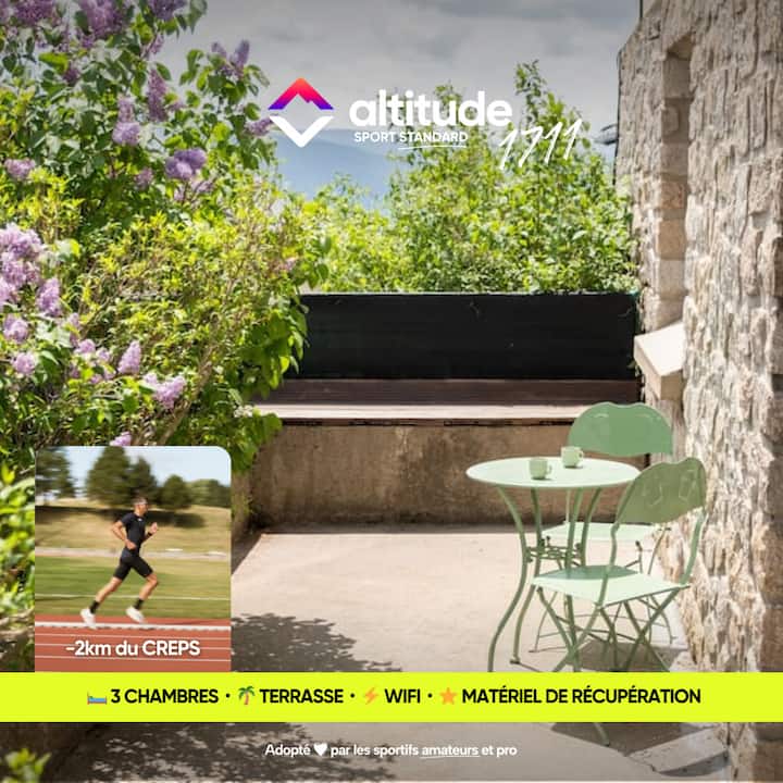 Altitude 1711 - Terrasse Au Centre De Font-romeu - Font-Romeu-Odeillo-Via