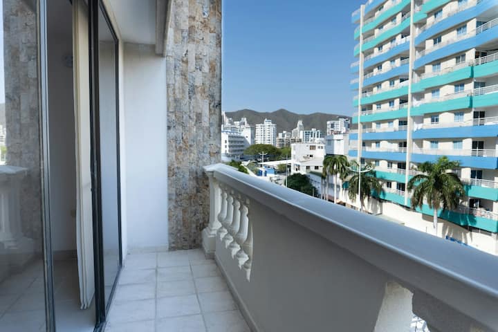 Apartamento + Estudio Para 8 Personas - 산타마르타