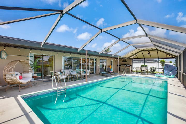 Quai Privé Et à 2&nbsp;Mi De La Plage&nbsp;! Escapade à Cape Coral - Cape Coral, FL