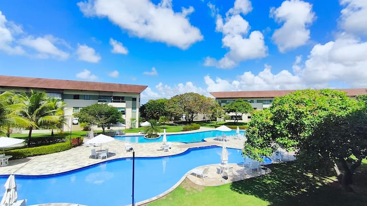 Flat Vista Piscina -Carneiros Beach Resort (B09-e) - Praia dos Carneiros