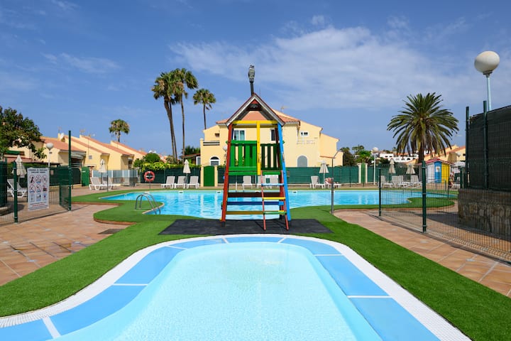 Bungalow With Terrace, Bbq & Pool In Maspalomas - Maspalomas