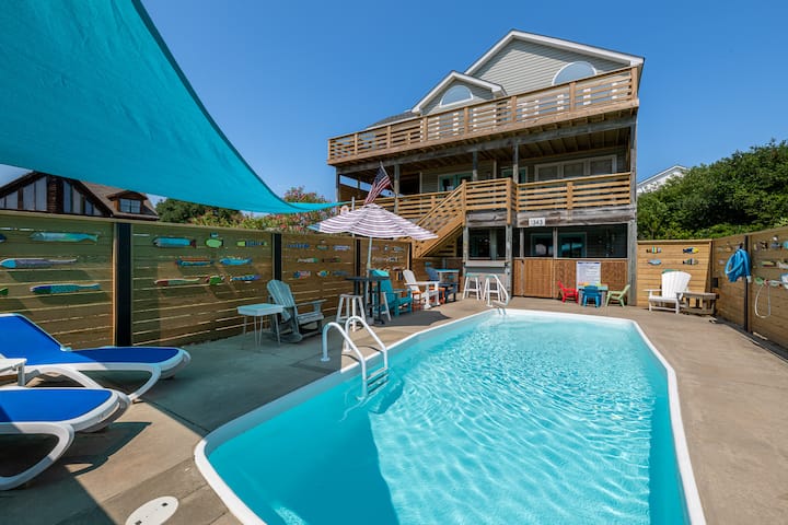 D3943 The Pup Deck. Pool, Hot Tub, Pets Ok - Duck, NC