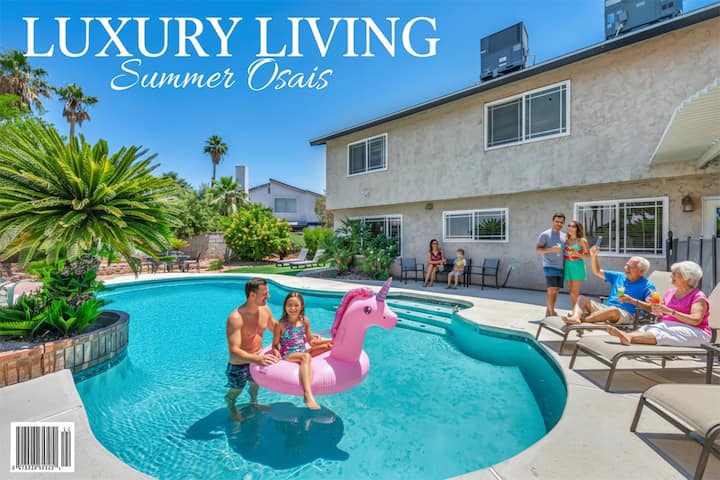 Villa: Pool, Bbq & Games | Family Paradise - Henderson, NV