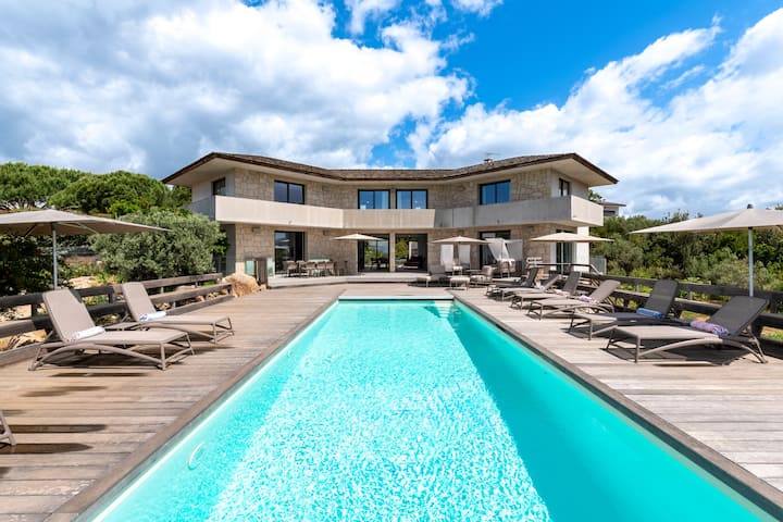 La Villa Ghijuvani - Piscine Privée Avec Vue Mer - Figari