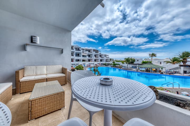 Casa La Arena - Vue Sur La Piscine - Costa Teguise