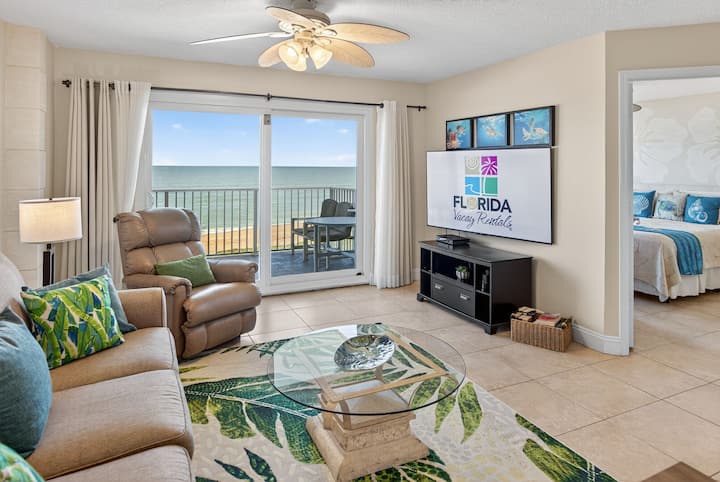 Direct Oceanfront 2/2, Heated Pool, Parking Garage - Ormond Beach, FL