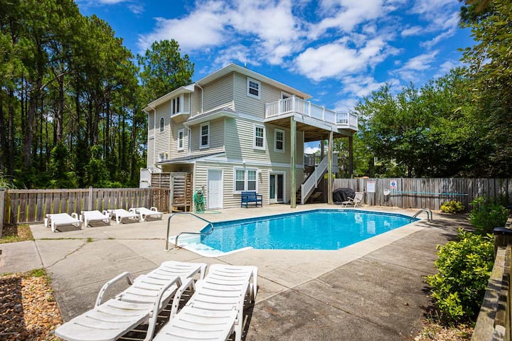 4min To Beach W Pool, Gameroom & Brand New Hot Tub - Corolla, NC