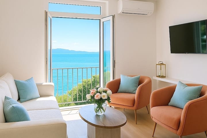 Sea View Apartment Rijeka-free Parking-6 People - Rijeka