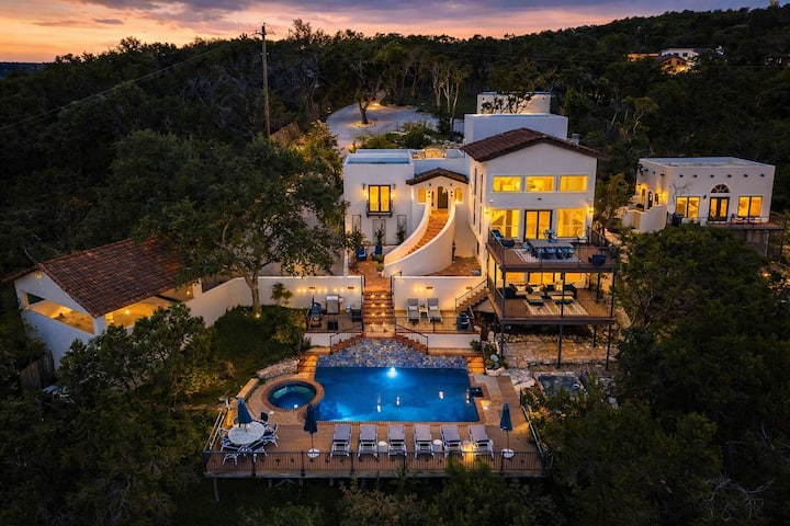 Pool & Hot Tub | Stunning Views | Lux Game Room! - Wimberley, TX