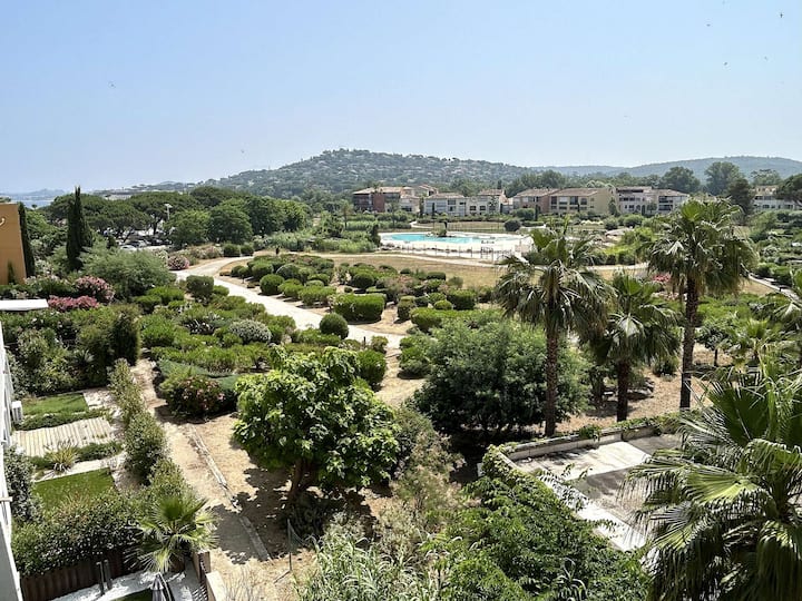 Appt T2 Climatisé Avec Piscine Et Accès Plage - Gassin