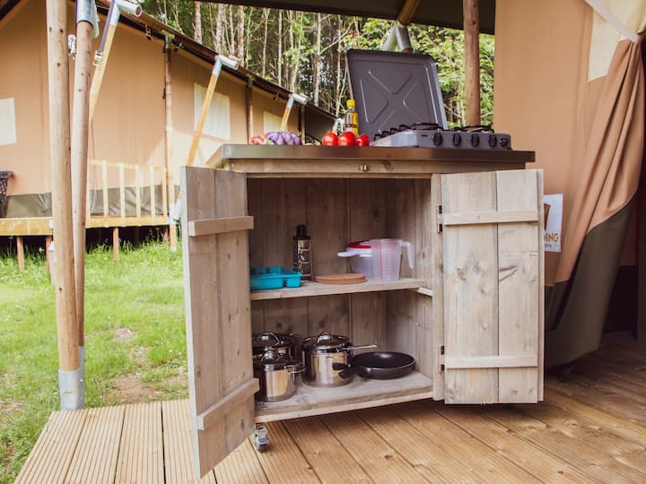 Tente Glamping Avec Salle De Bain à Lathum - Dieren