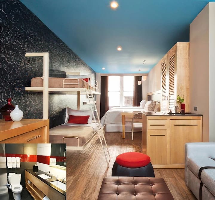Tryp Nyc | Premium Family Room | Bunks + Queen - 