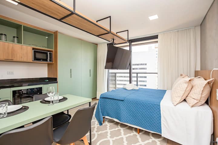 1717 Apto Lindo All Batel Prox  Shopping Curitiba - Curitiba