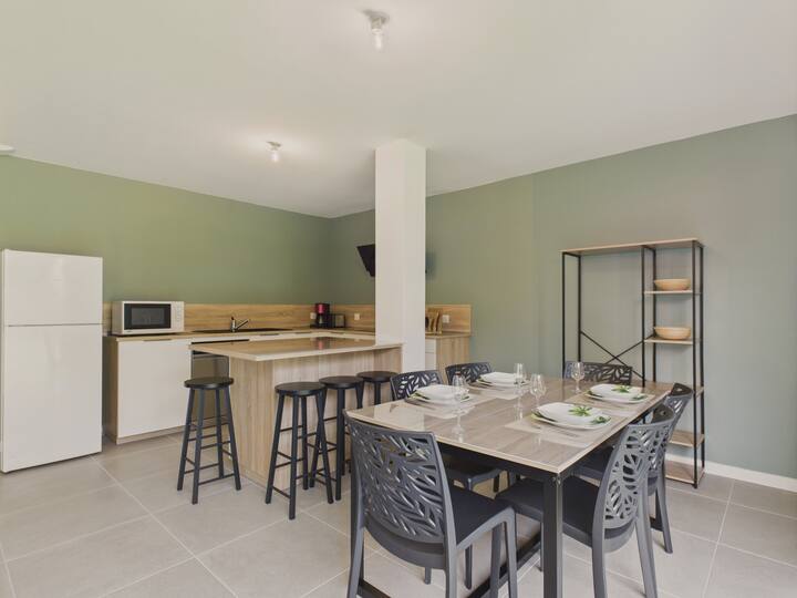 Jardin Clos - Maison Neuve De Plain-pied Pour 4 - Le Tour-du-Parc