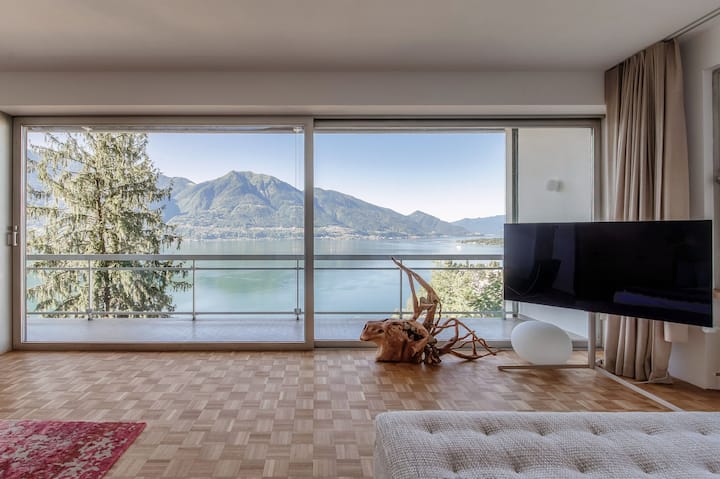 Vue Sur Le Lac à Minusio (Chiar Di Luna) - Minusio