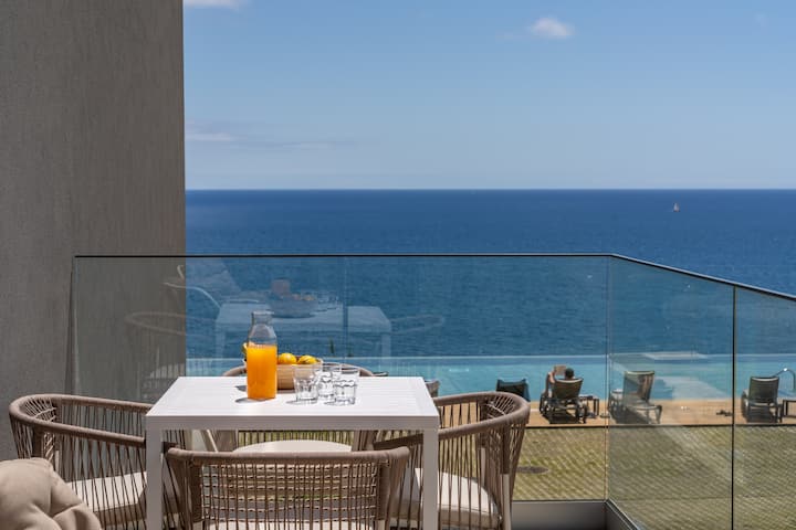 Acqua Residence Viii - Vue Sur La Mer Et La - Funchal