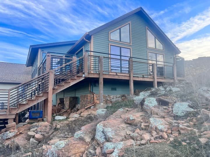 Book A Riverside Stay W/hot Tub-sleeps 15 +Parking - Medicine Park, OK