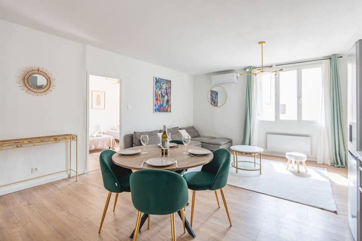 Appartement Climatisé "L’éclat Doré" - Étang de la Bonde