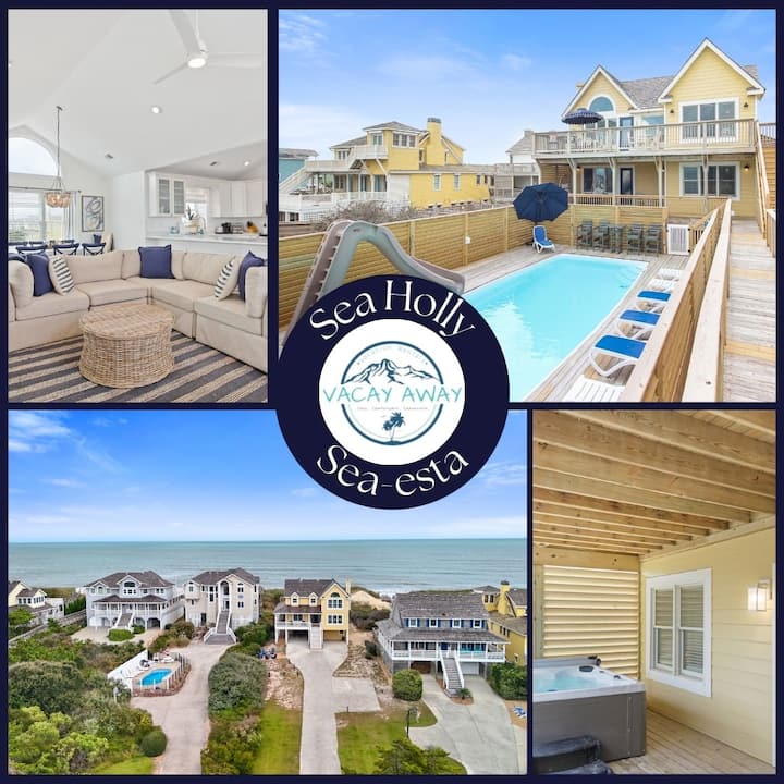 Ultimate Beachfront Getaway | Pool+ Slide, Hottub - Nags Head, NC