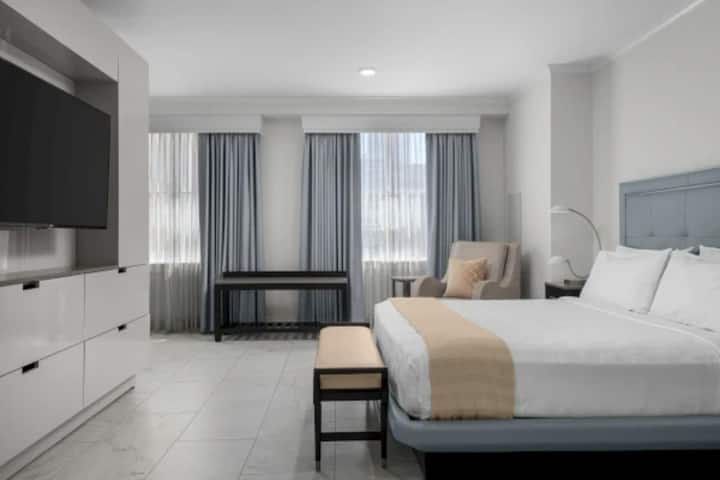 Streetcar Stop Is Right Out Front - New Orleans, LA