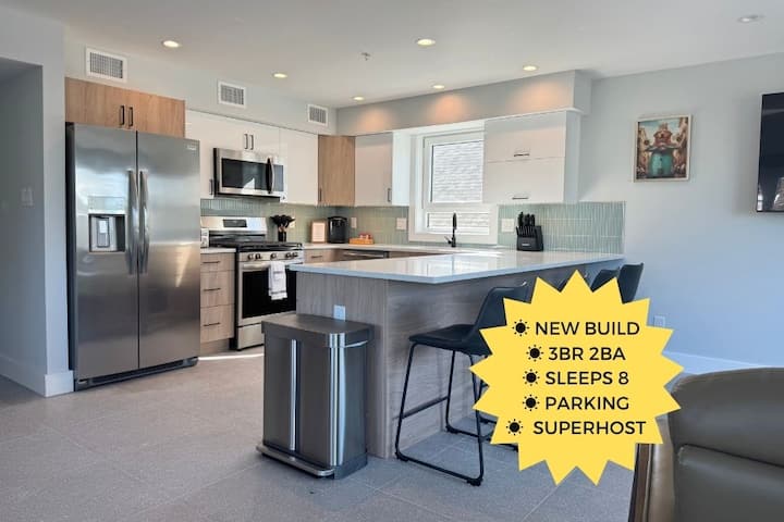 Modern 3br Flat • New Build • Walk To Beach Apt 1 - Wildwood, NJ