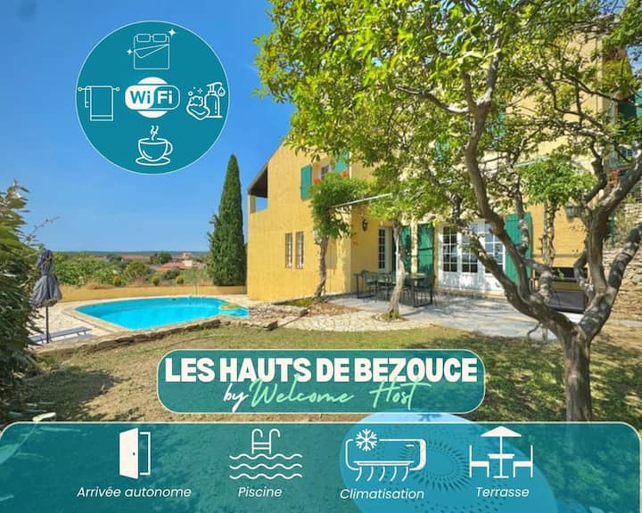 Les Hauts De Bezouce, Calme, Espace Et Jeux - Vers-Pont-du-Gard