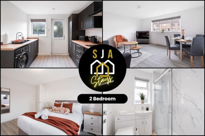 Forrest Road Stay - Sja Stays - Modern 2 Bed - Peterhead