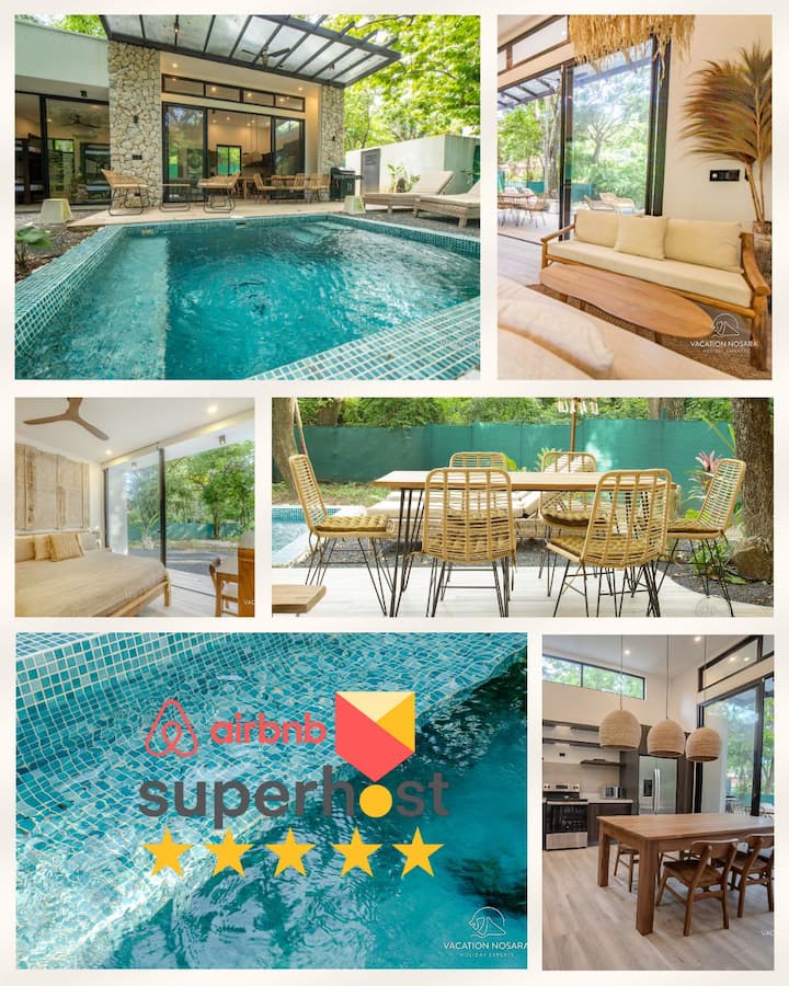 Cozy Modern Beach Escape W/ Pool – Walk To Beach - Nosara