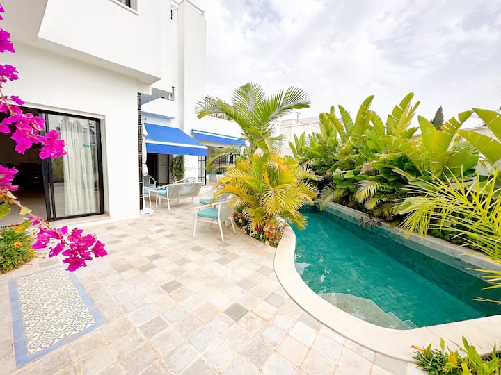 Villa Azur : Piscine & Bord De Mer A Hammamet - Hammamet