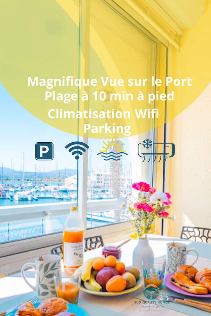 Terrasses Du Port *Vue Port*clim*wifi *Parking * - Leucate